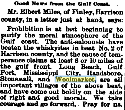 Woolmarket | Biloxi Historical Society